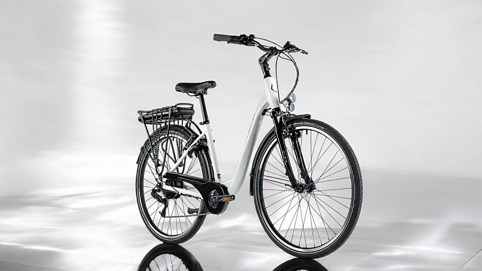 VAE City 28 LEADER FOX PARK Blanc mixte-Super vélo de ville